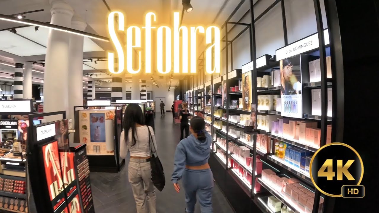 XXL Sephora Store of Barcelona [with children's toboggan] 😎 Coool - YouTube