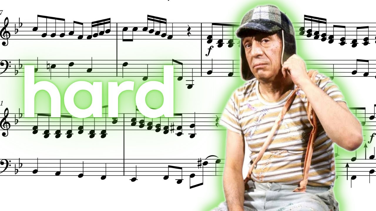 El Chavo del 8 Theme (The Elephant Never Forgets) | Piano Sheet Music ...