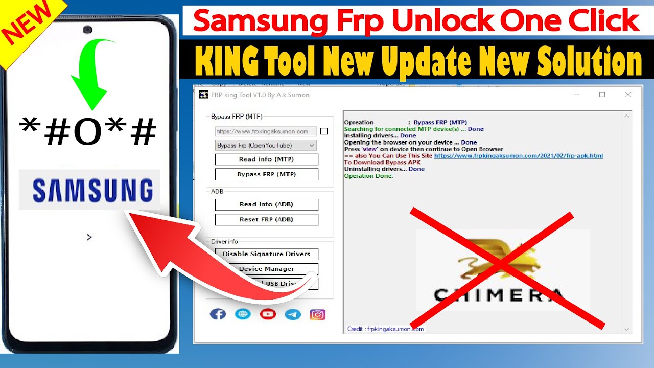 Boom ! All Samsung Frp Bypass/Unlock One Click Tool *#0*# Not Working ...