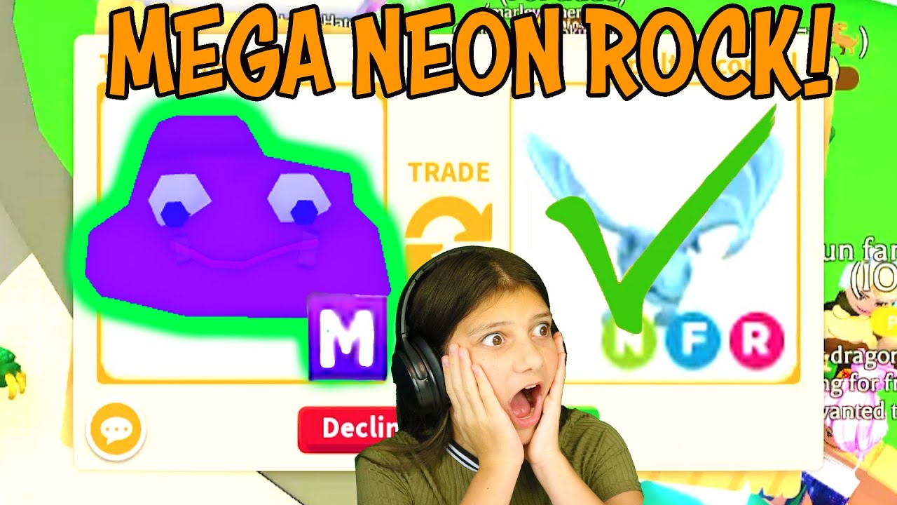 Mega Neon Rock Pet Making & Trading in Adopt Me! - YouTube