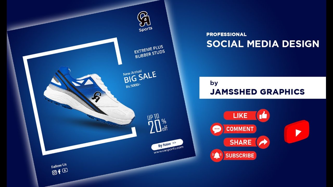 Professional Social Media Post Design - Photoshop 2023 Tutorial - YouTube