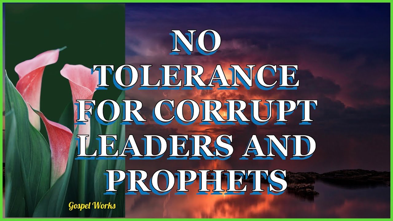 "No Tolerance For Corrupt Leaders And Prophets", #COGIC #Sunday #School ...