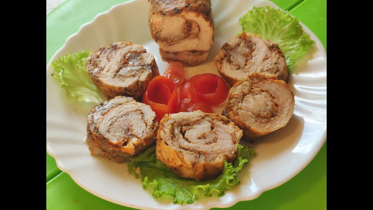 Super KITCHEN! Chicken roll. A simple video recipe for a snack lunch ...