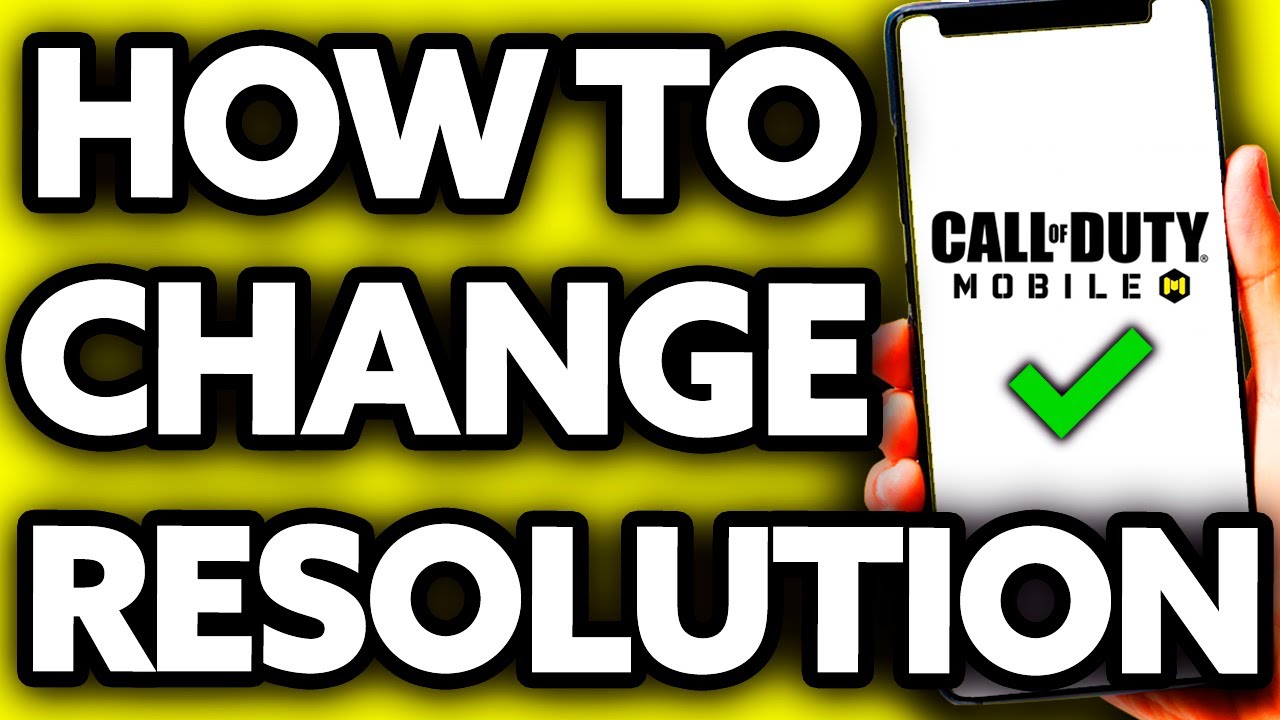 How To Change Resolution in Call Of Duty Mobile ?? - YouTube