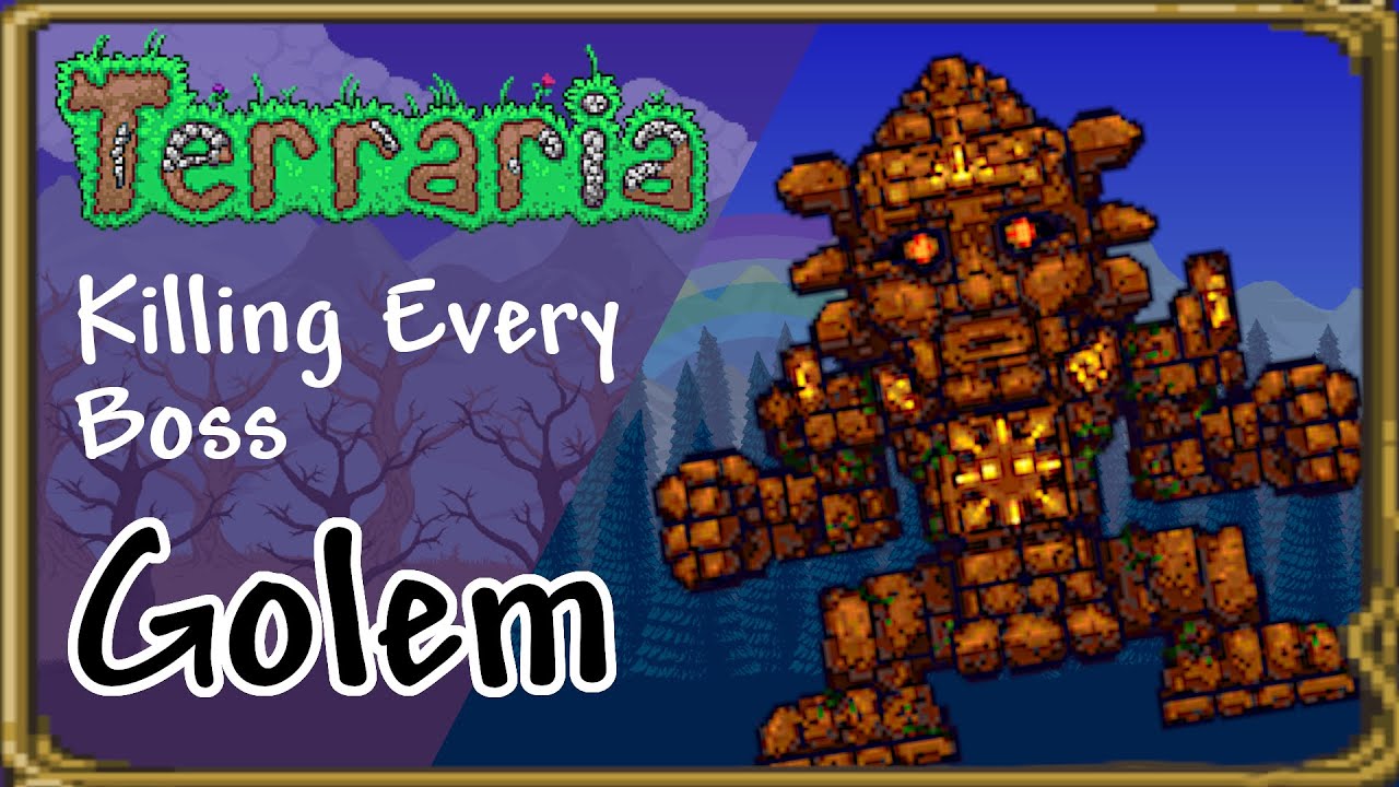 Killing Every Boss in Terraria | Golem - YouTube