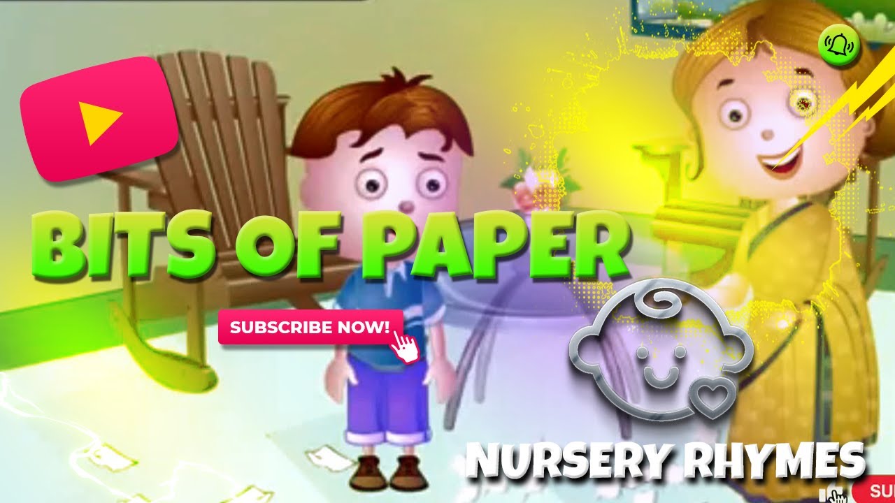 Bits of Paper | Fun & Educational Baby Nursery Rhyme | Learn with ...