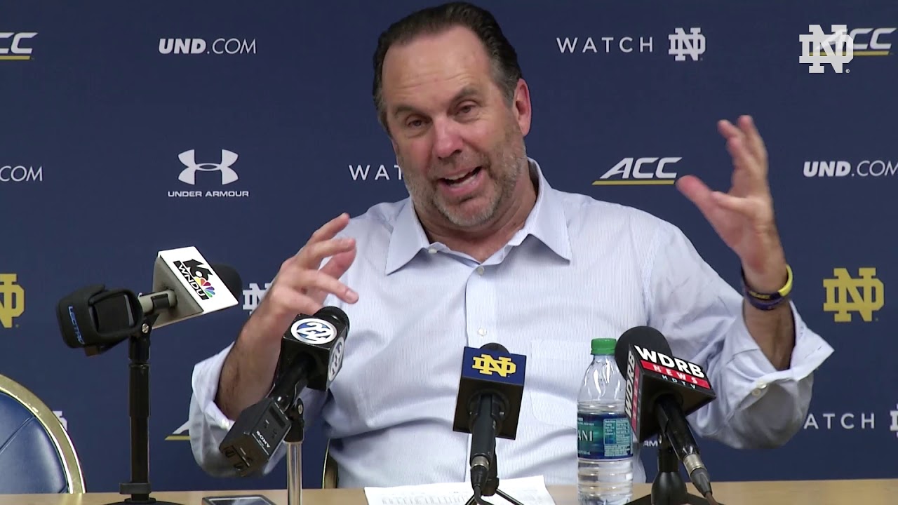 @NDMBB | Mike Brey Press Conference vs Louisville 2018 - YouTube