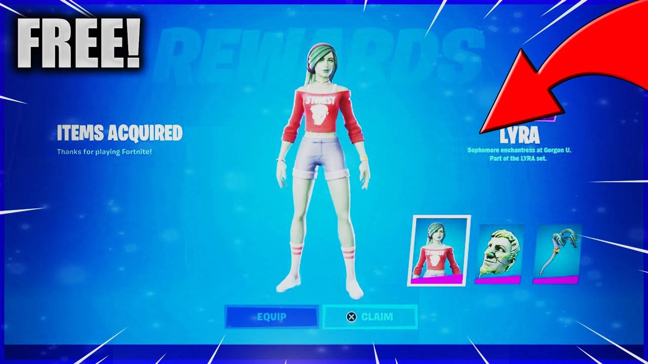 How to get the LYRA Skin in FORTNITE for FREE! (Snakes and Stones ...