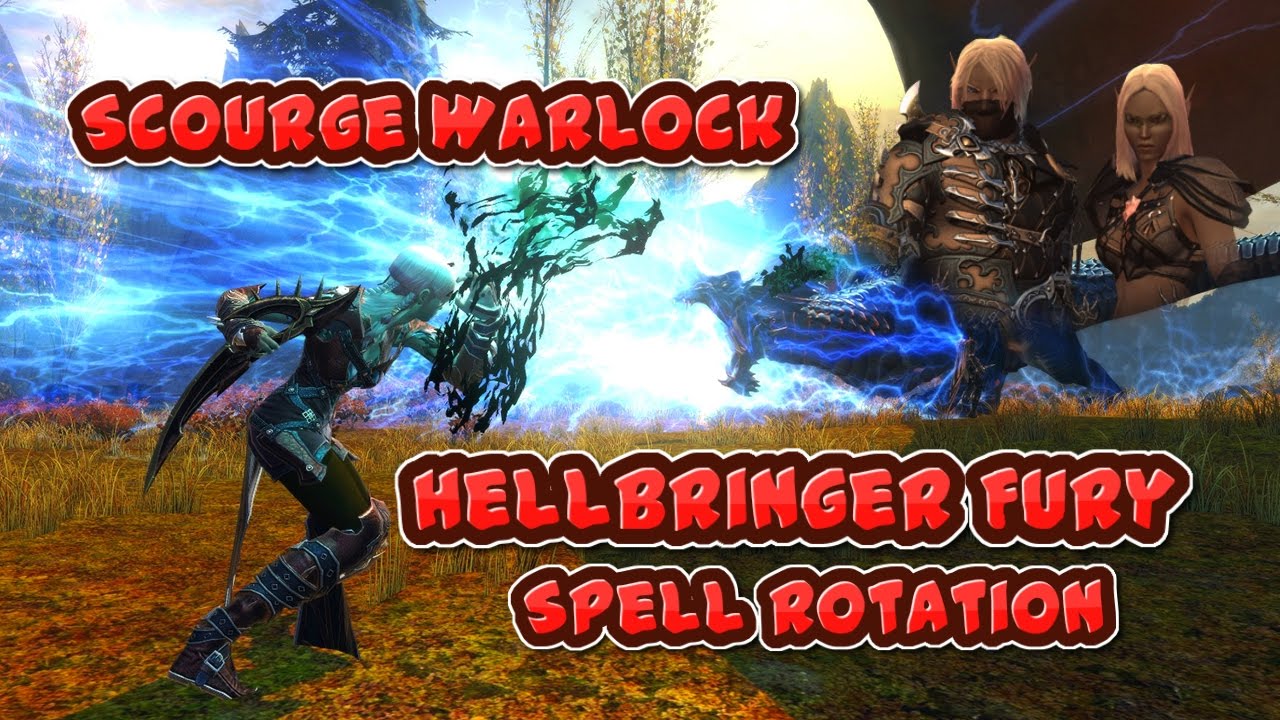 Neverwinter - Warlock Hellbringer Fury Spell Rotations - Mod 10 - YouTube