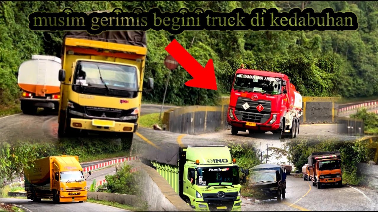 akibat gerimis begini truck di kedabuhan #lintasaceh #kedabuhan - YouTube