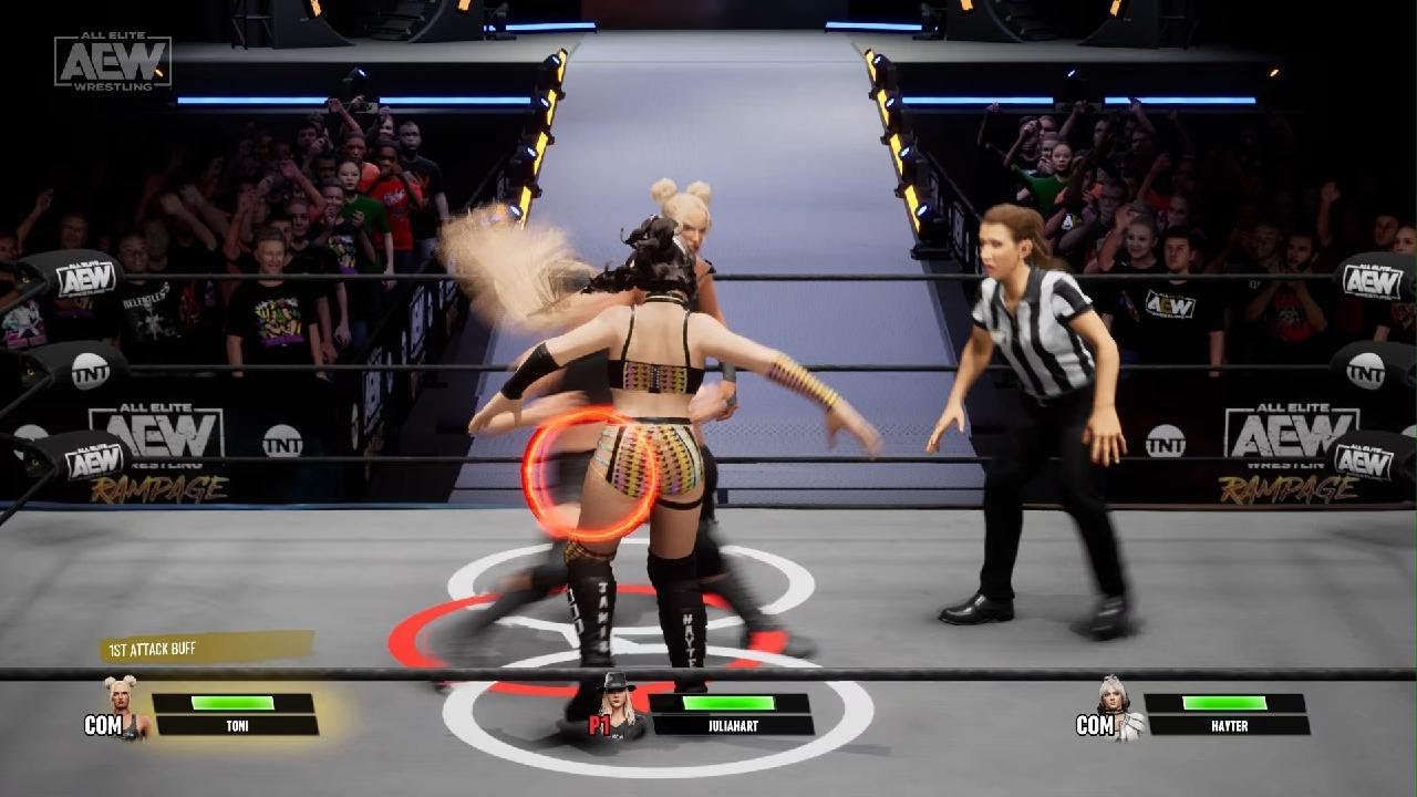 AEW: Fight Forever Jamie Hayter vs Toni Storm vs Julia Hart - YouTube