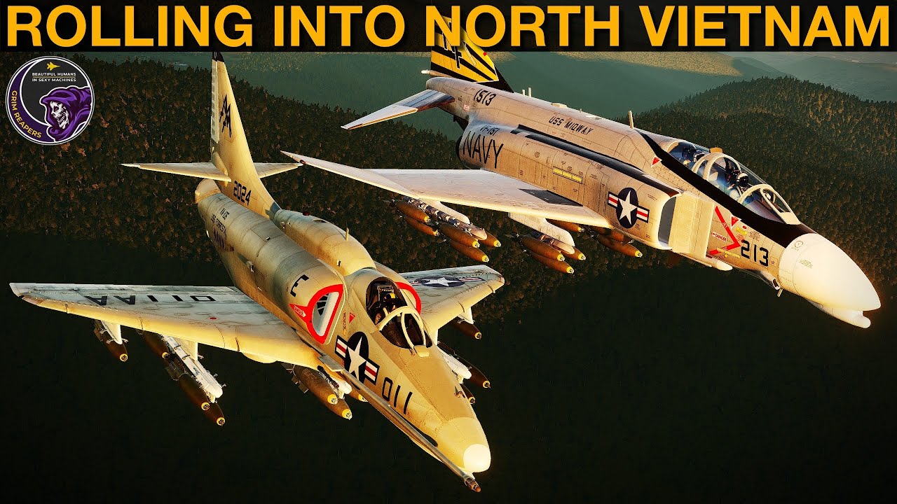 1967 Vietnam War: Operation Rolling Thunder | DCS Reenactment Mission - YouTube