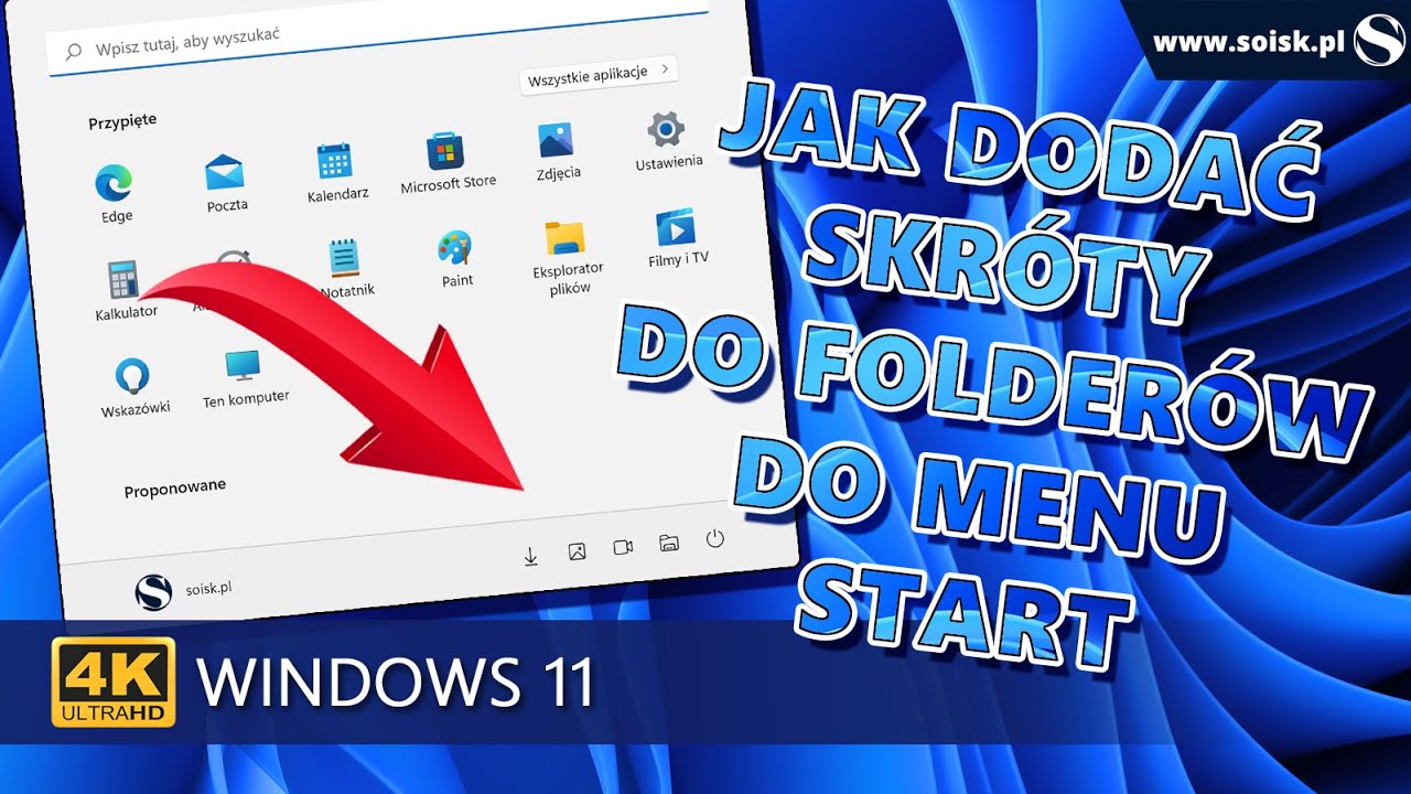 Jak dodać skróty do folderów do menu Start w systemie Windows 11 - YouTube