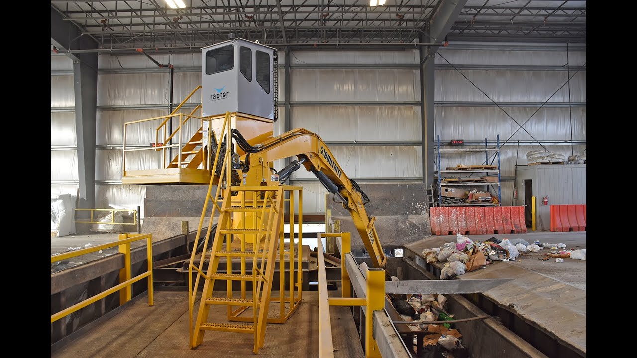 Builtrite Model 2150-SE-VFD Stationary Electric Material Handlers - YouTube