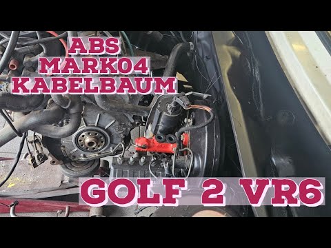 Golf 2 VR6 ABS Mark04 Kabelbaum verlegt step20 #golf2 #volkswagen #vr6 ...