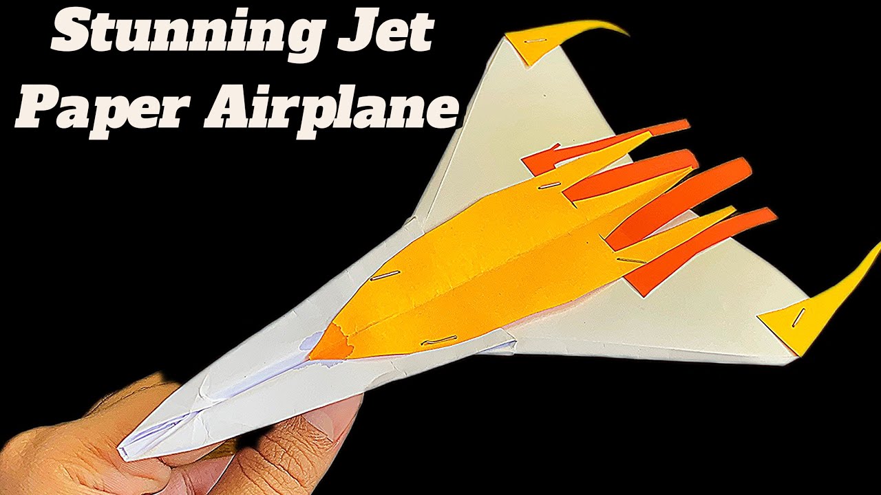 How To Make A Stunning Jet Origami Paper Airplane - YouTube