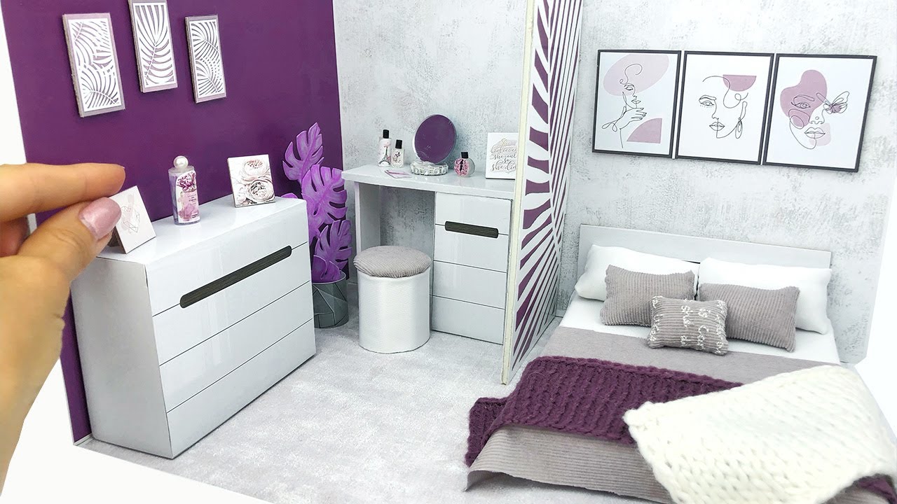 DIY Miniature Cardboard House #41 ~ DIY Miniature Dollhouse (Bedroom ...