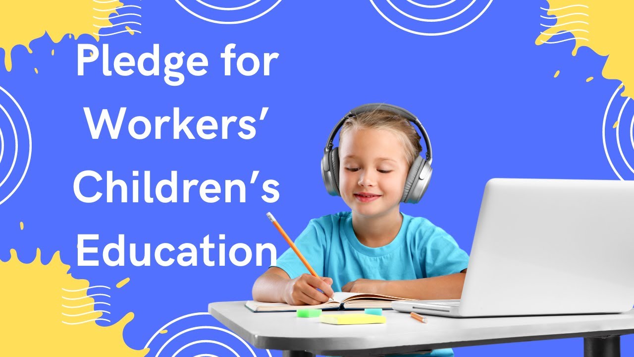 Pledge for Workers’ Children’s Education | Posh Garments - YouTube