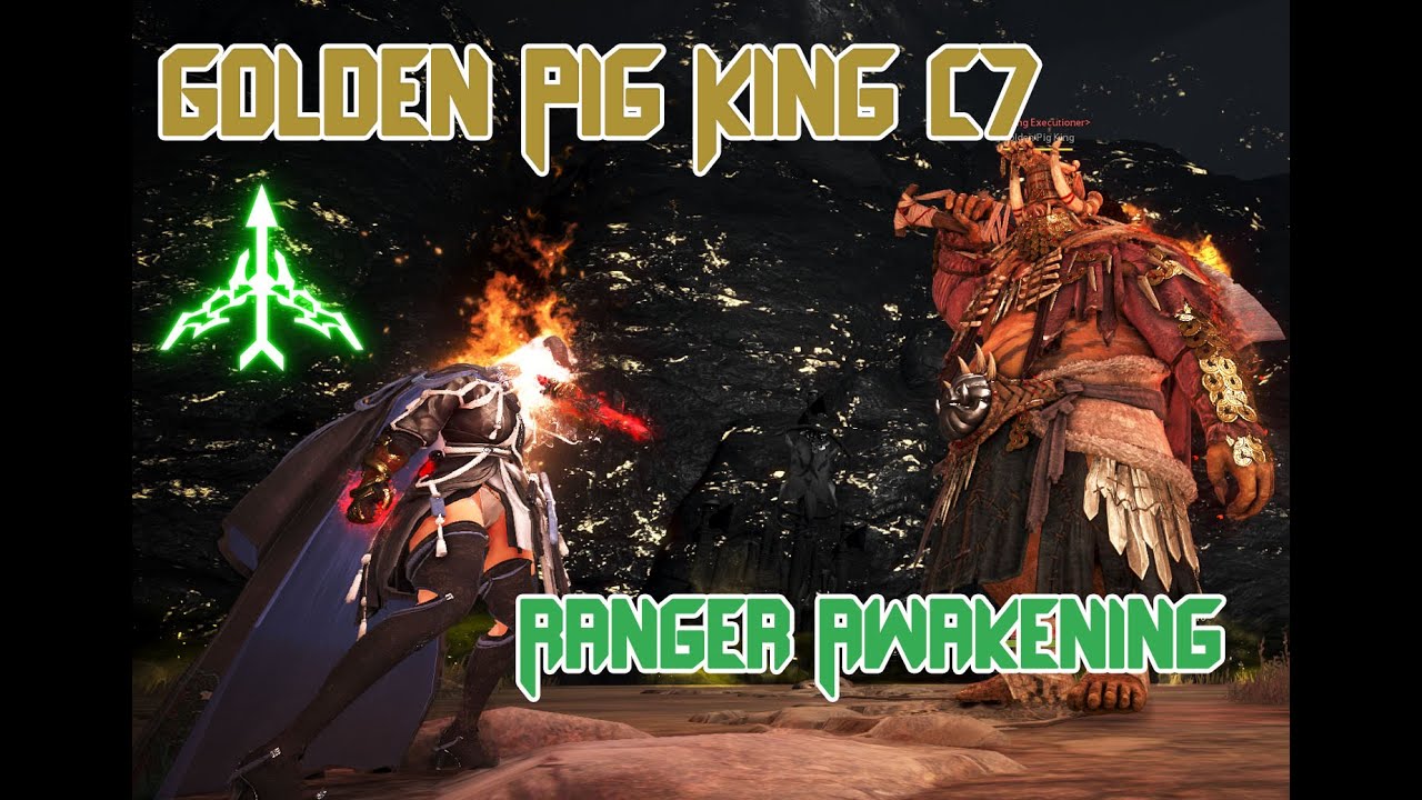BDO - Ranger Awakening vs Golden Pig C7 (Black Shrine) - YouTube
