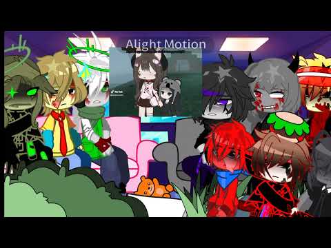 {forsaken swap au react to 99 in the forest} 1/7 #gacha #reaction #edit 