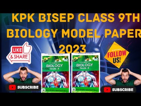 Kpk class 9th bisep Biology solved model paper 2023 - YouTube