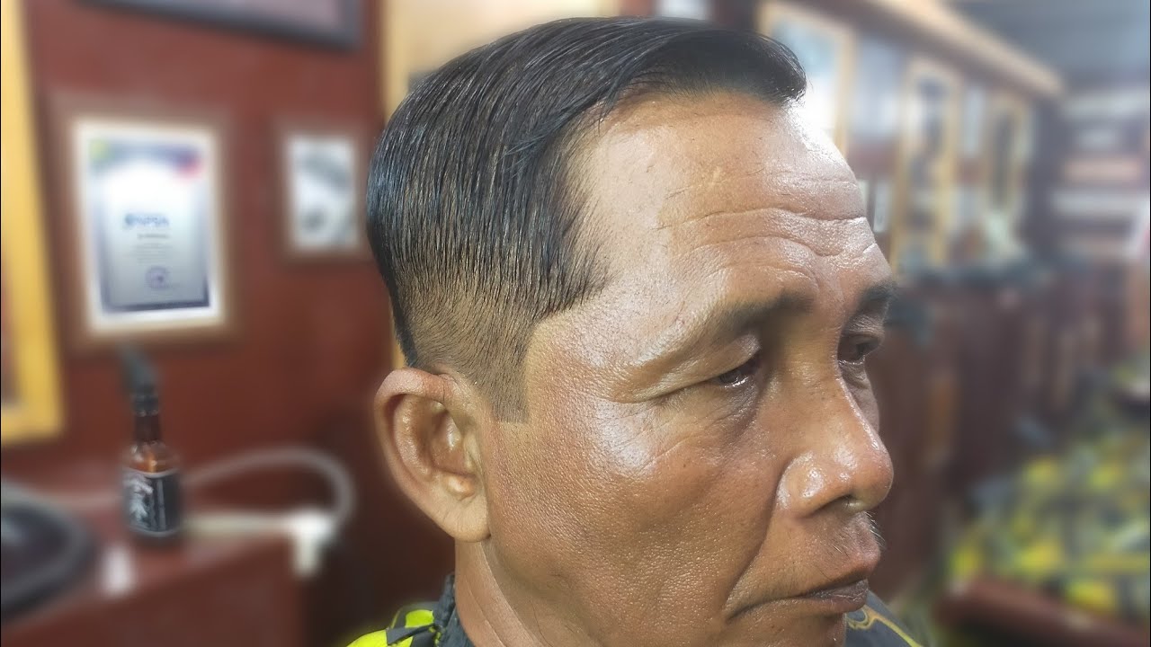 cukur cepat rapi model Mandarin Bapak-Bapak rambut tipis - YouTube