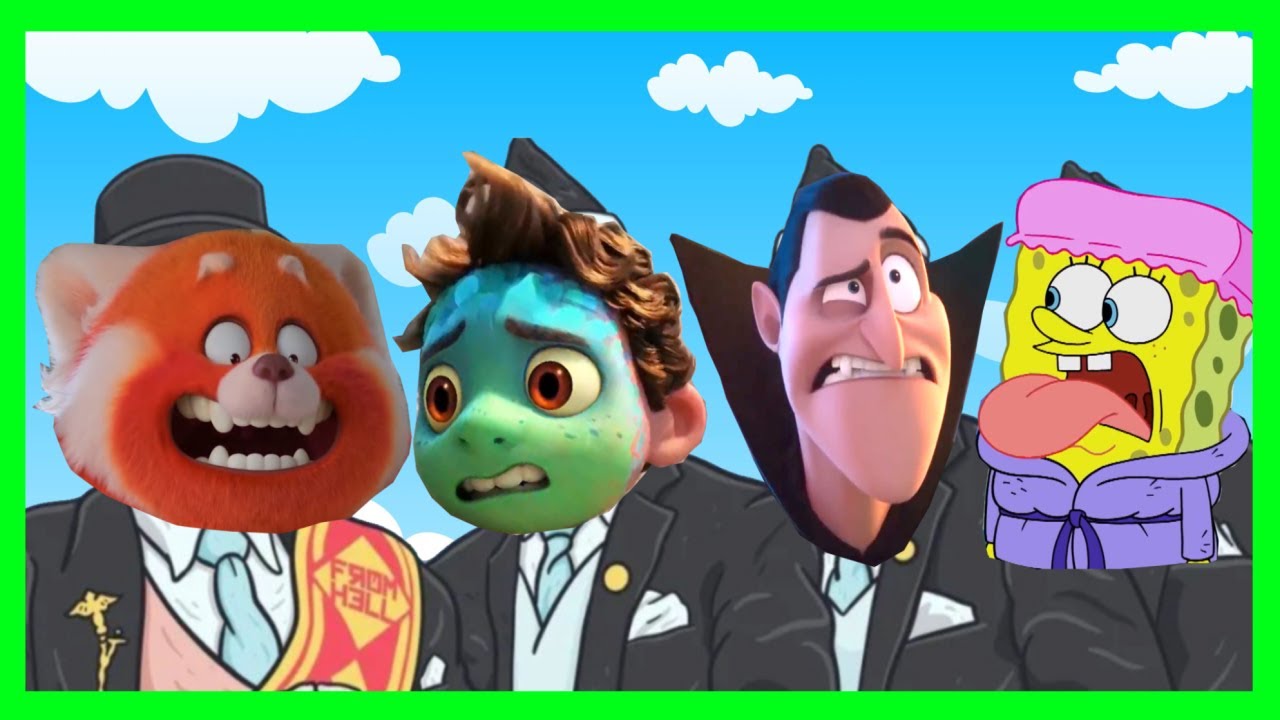 Sea Monsters Luca& HOTEL TRANSYLVANIA &TurningRed&SpongeBob - Coffin ...