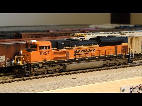 Custom Weathered Athearn Genesis BNSF SD70ACe #9357 Tsunami - YouTube