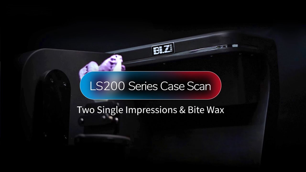 How To Use BLZ Dental Lab Scanner LS200 Plus to Scan Two Single ...