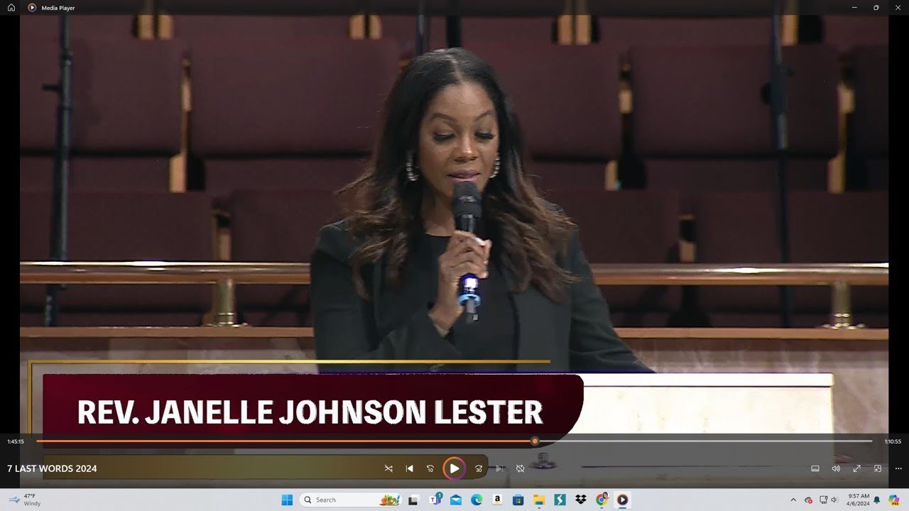Rev. Janelle Johnson - 7 Last Words of Jesus - YouTube