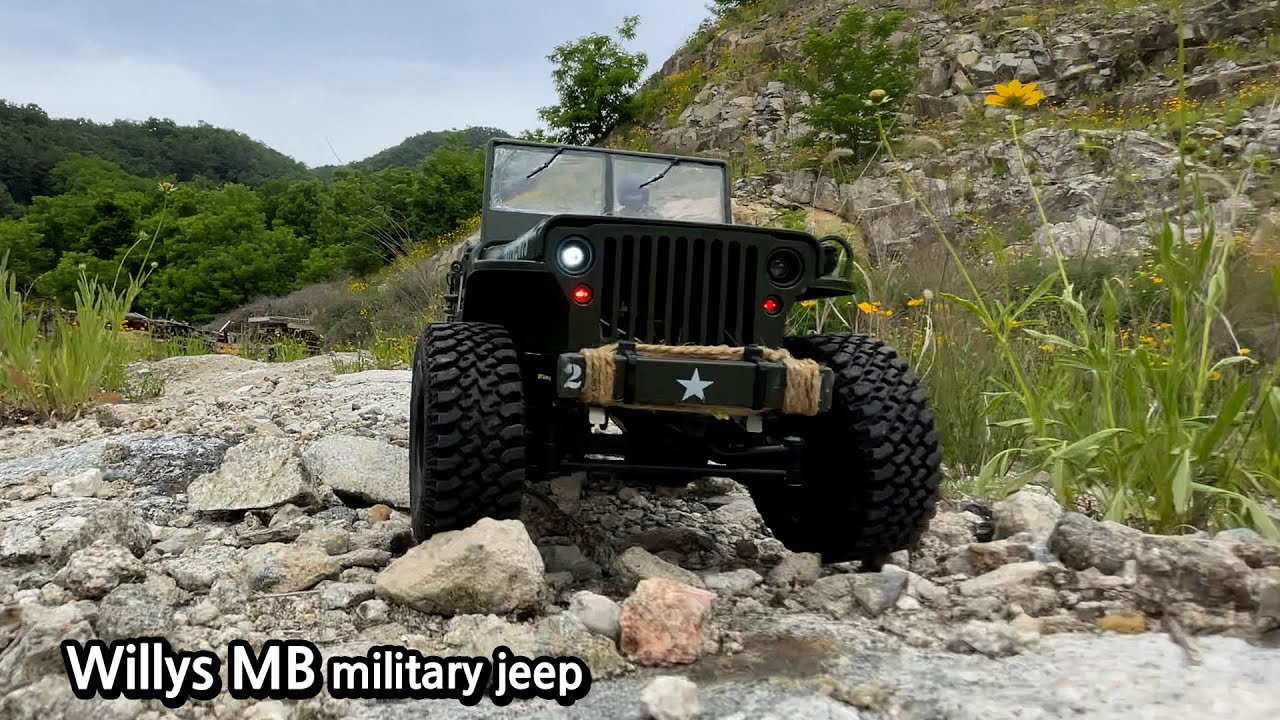 Off-road adventure 1941 jeep Willys MB military, jjrc q65, rc crawling ...