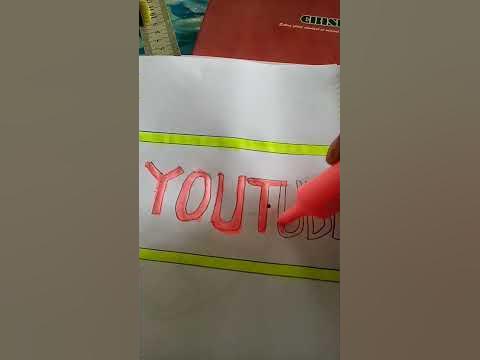 how to drawing Youtube #shorts - YouTube