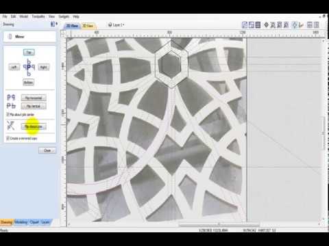 #Vectric Aspire#2D Tutorial-3#Image to 2D #Tracing #Profile #Decor # ...