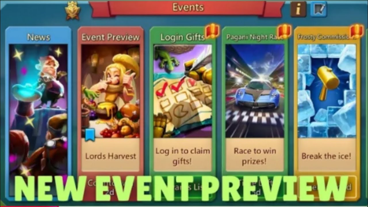 Lords Mobile - harvest event preview - YouTube