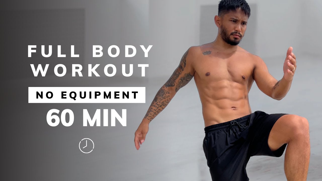 1 Hour Full Body Workout - No Equipment, No Repeats, At Home (Burn Fat ...
