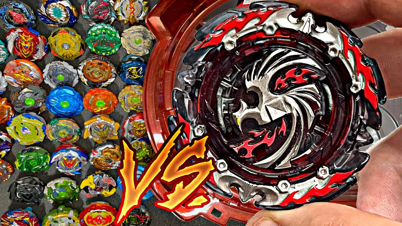 DREAD PHOENIX VS TODOS OS BEYBLADES BURST TURBO SLINGSHOCK DA COLEÇÃO ...