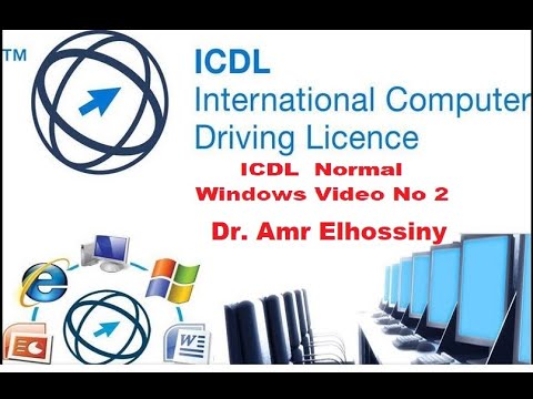 ICDL Normal windows Video No 2 - YouTube