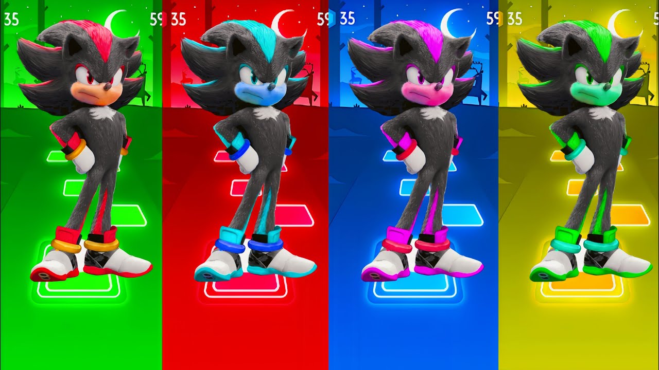 🔴 Sonic SUPER 😱OTHE HEDGEHOG 3 Tiles Hop 🎯 Cedm rush 🟢 - YouTube