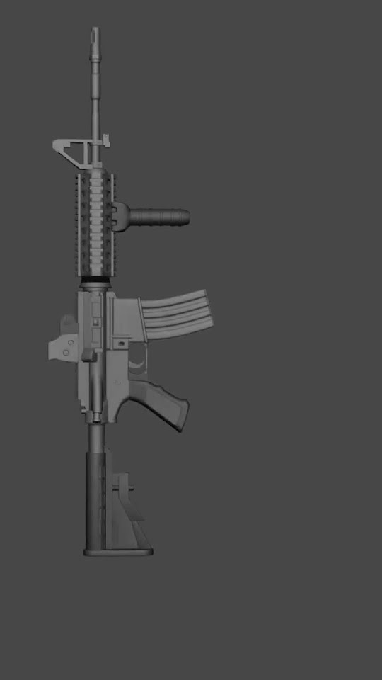 RIFLE M4A1 in #Blender #blendertutorial #blenderanimation #blendertips #blender3d #tutorial # ...