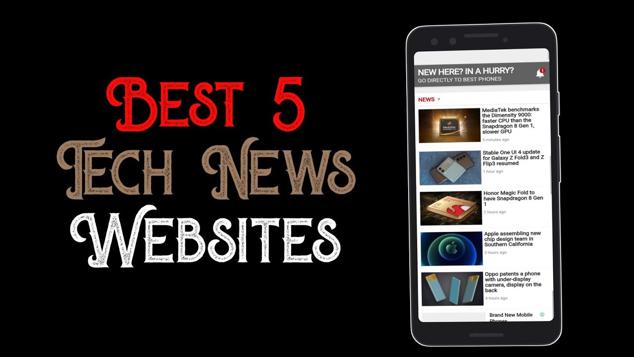 Top 5 Best Tech News Websites - YouTube