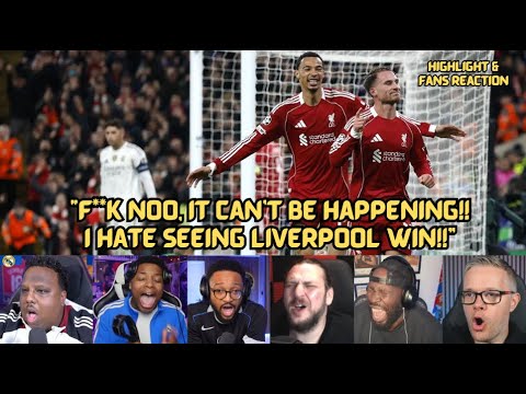 LIVERPOOL HATERS DEVASTATED!! 🤬 REACTION TO LIVERPOOL 1-0 REAL MADRID | MAC ALLISTER BULLET HEADER