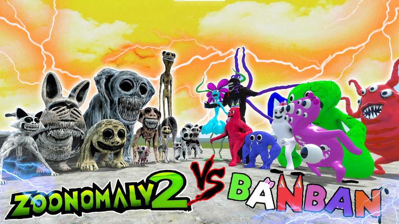 😱ALL MONSTER Zoonomaly vs Frog Smiling Roblox vs Garten of Banban # ...