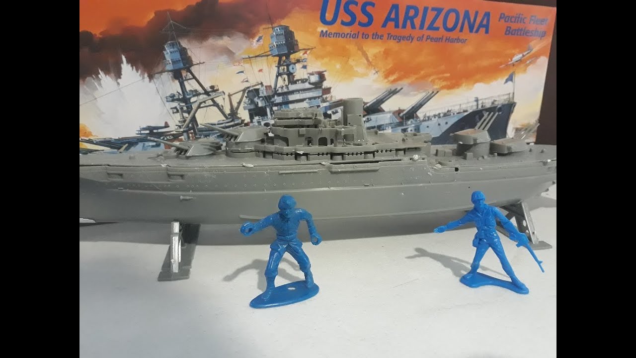 Revel USS Arizona Battleship Model Kit build and review - YouTube