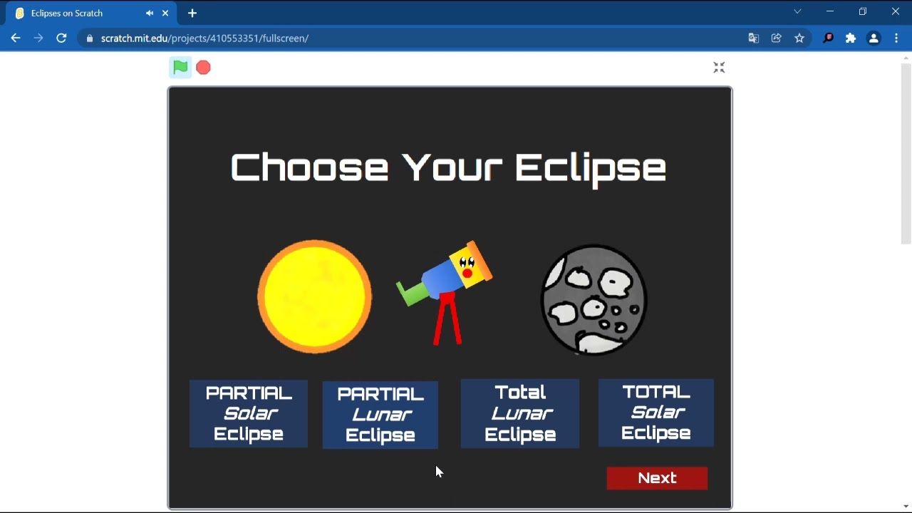 Eclipses - Winner of Scratch Olympiad 2021 | National Stage - Other ...