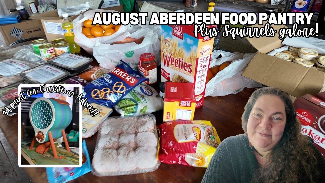 Aberdeen Food Pantry for August, Sunday Squirrels, 3D prints and Chats ...