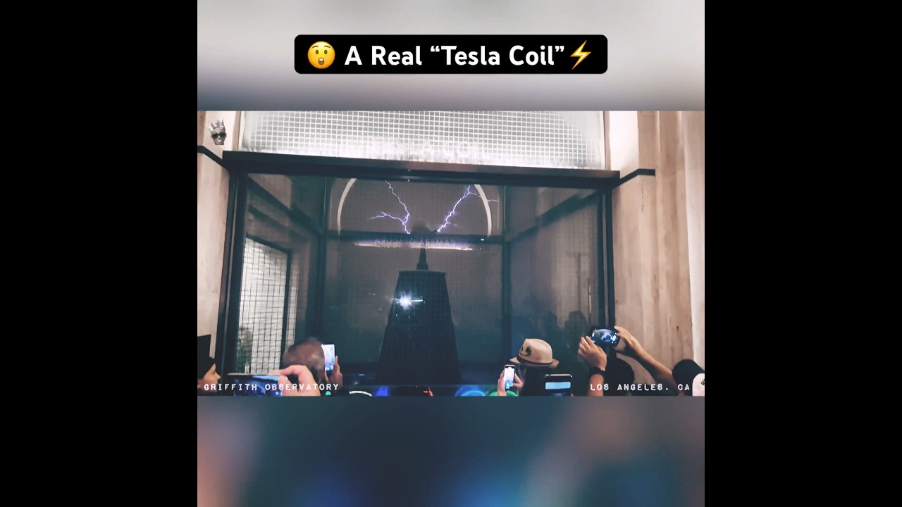 😲⚡️Electrifying…”Real Life Tesla Coil”!!!🧐 #cool #tesla #technology # ...