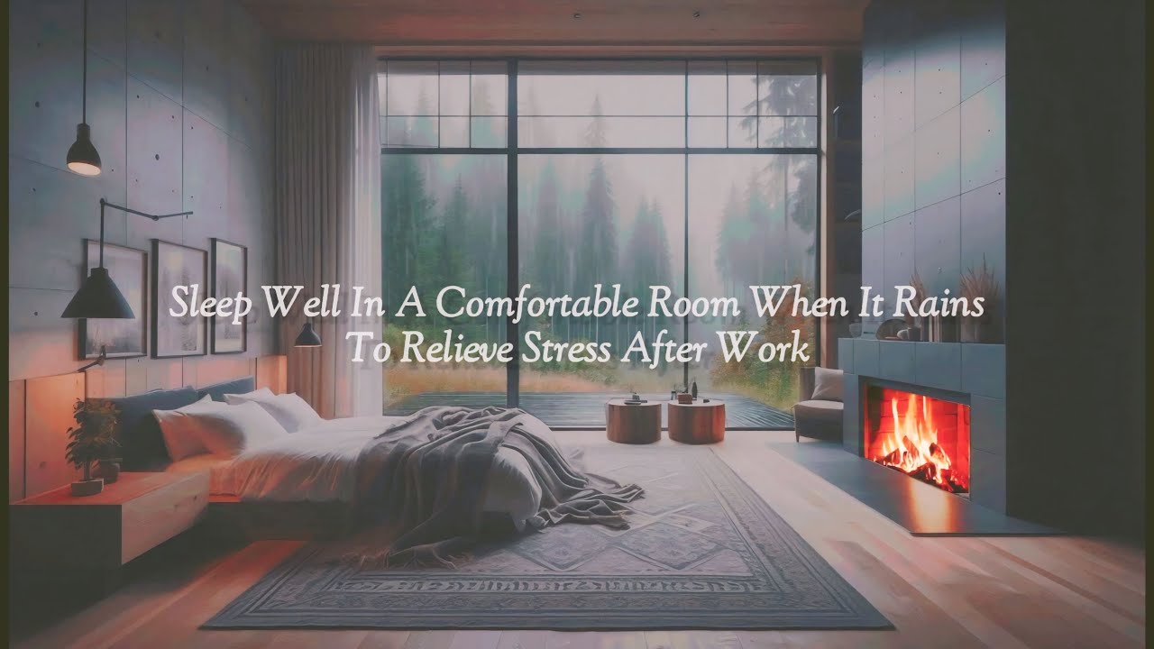 Sleep Well In A Comfortable Room When It Rains To Relieve Stress After ...