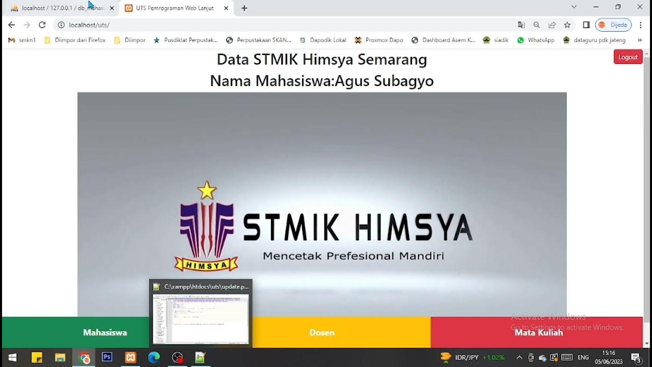 UAS - Pemrograman Web Lanjut - YouTube
