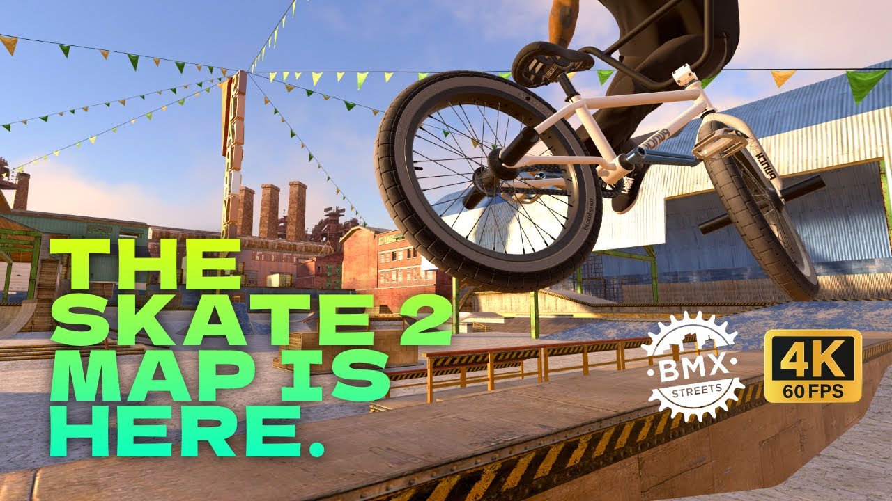 Riding the entire Skate 2 map in BMX Streets! [4K 60fps gameplay] - YouTube