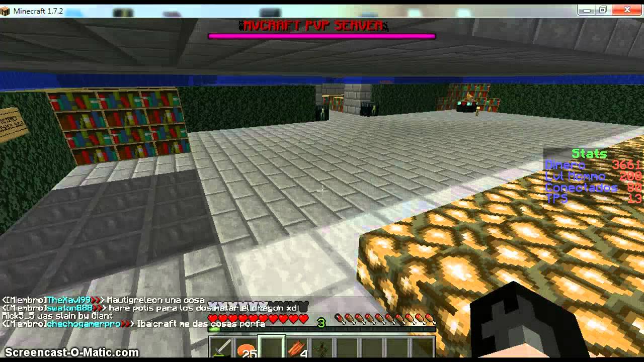 server para minecraft 1.7.2 full pvp factions warp plot - YouTube